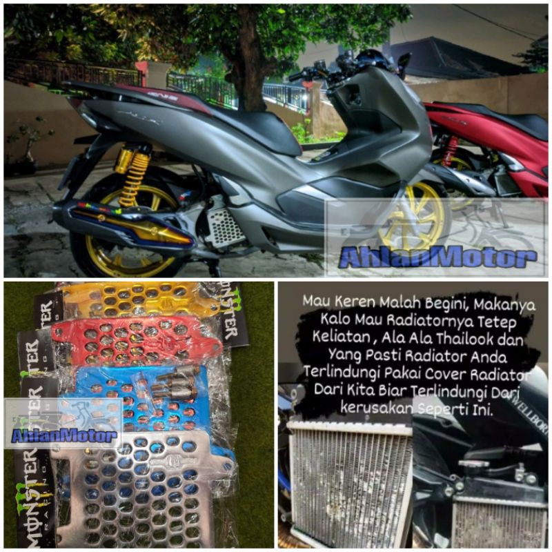 Jual COVER RADIATOR PCX MURAH /COVER Radiator PCX Thailook /Tutup ...