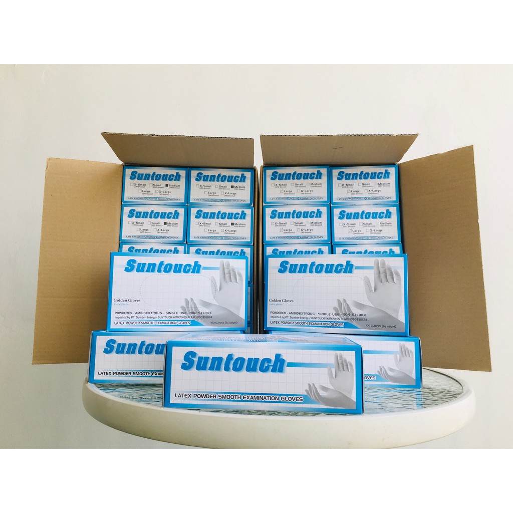 Jual Suntouch Latex Powder Smooth Hand Gloves | Shopee Indonesia
