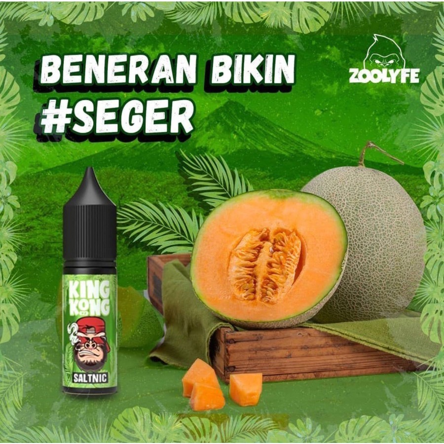 Jual Kingkong Salt Nic 15ML 30MG V1 V2 King Kong Melon Liquid Pod Vapor ...