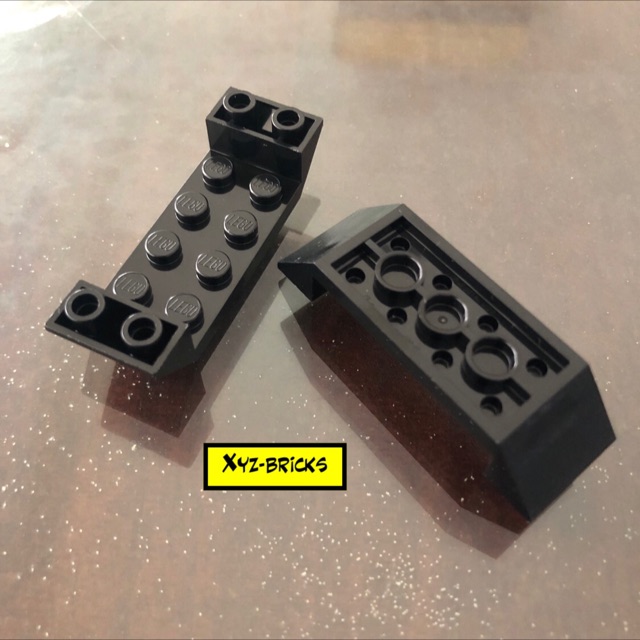 Jual LEGO PARTS 6131571 - Inverted Roof 2x6 45 Degrees with Cut Black ...