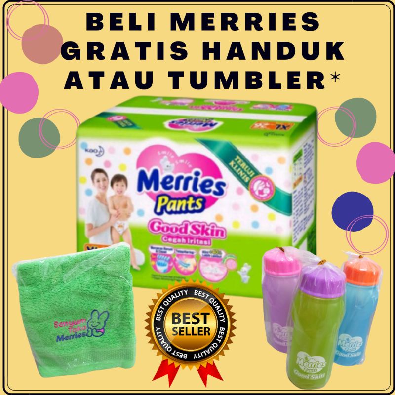 Jual MERRIES PANTS GOOD SKIN DIAPERS XL 26 PCS | Shopee Indonesia