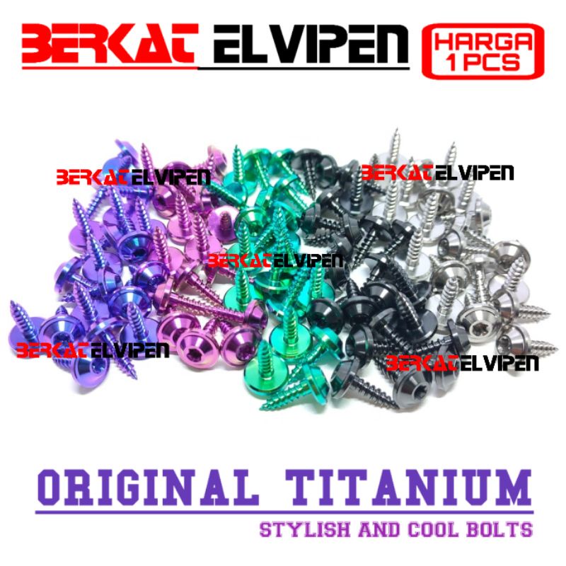 Jual Baut Titanium Body Honda Beat Scoopy Spacy Genio Vario 110 125 150 160 | Shopee Indonesia