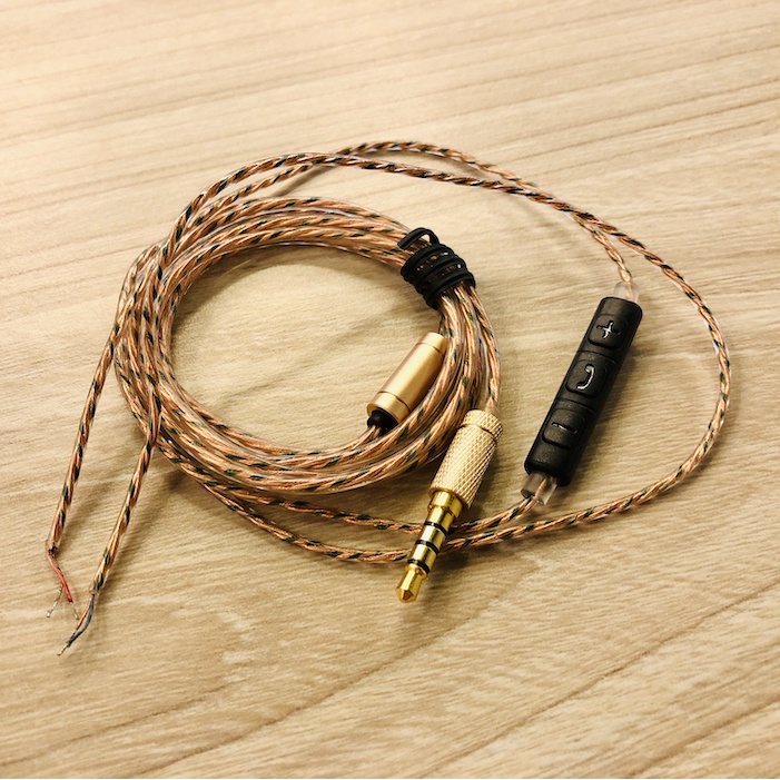 Jual High Grade 160 Core OFC Golden DIY Earphone Repair Cable ...