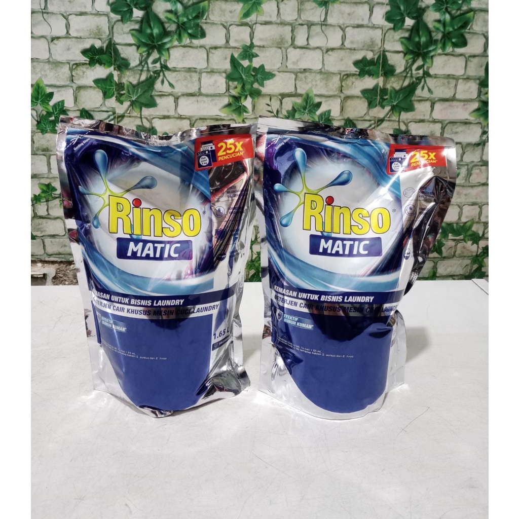 Jual Rinso Matic Professional Deterjen Laundry Kiloan Cair 1.65 Liter ...