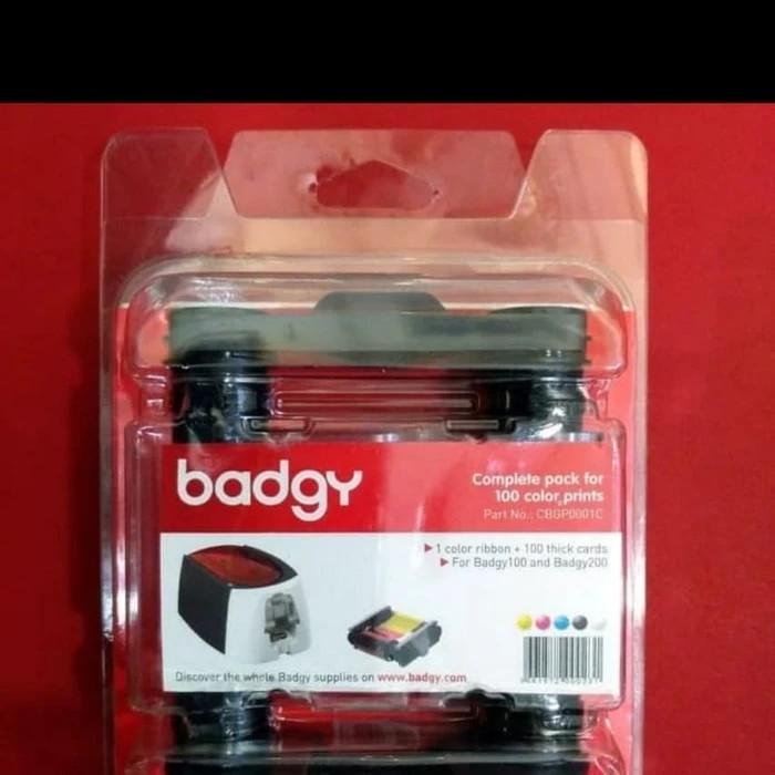 Jual PAKET RIBBON BADGY 100 / 200 COLOR CBGP000C1 PLUS KARTU 100PCS ...