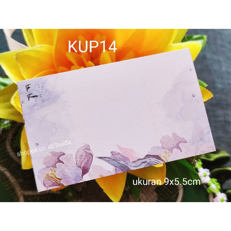 Jual Kartu Ucapan Polos Kosong Blank Motif Shabby Natural label stiker ...
