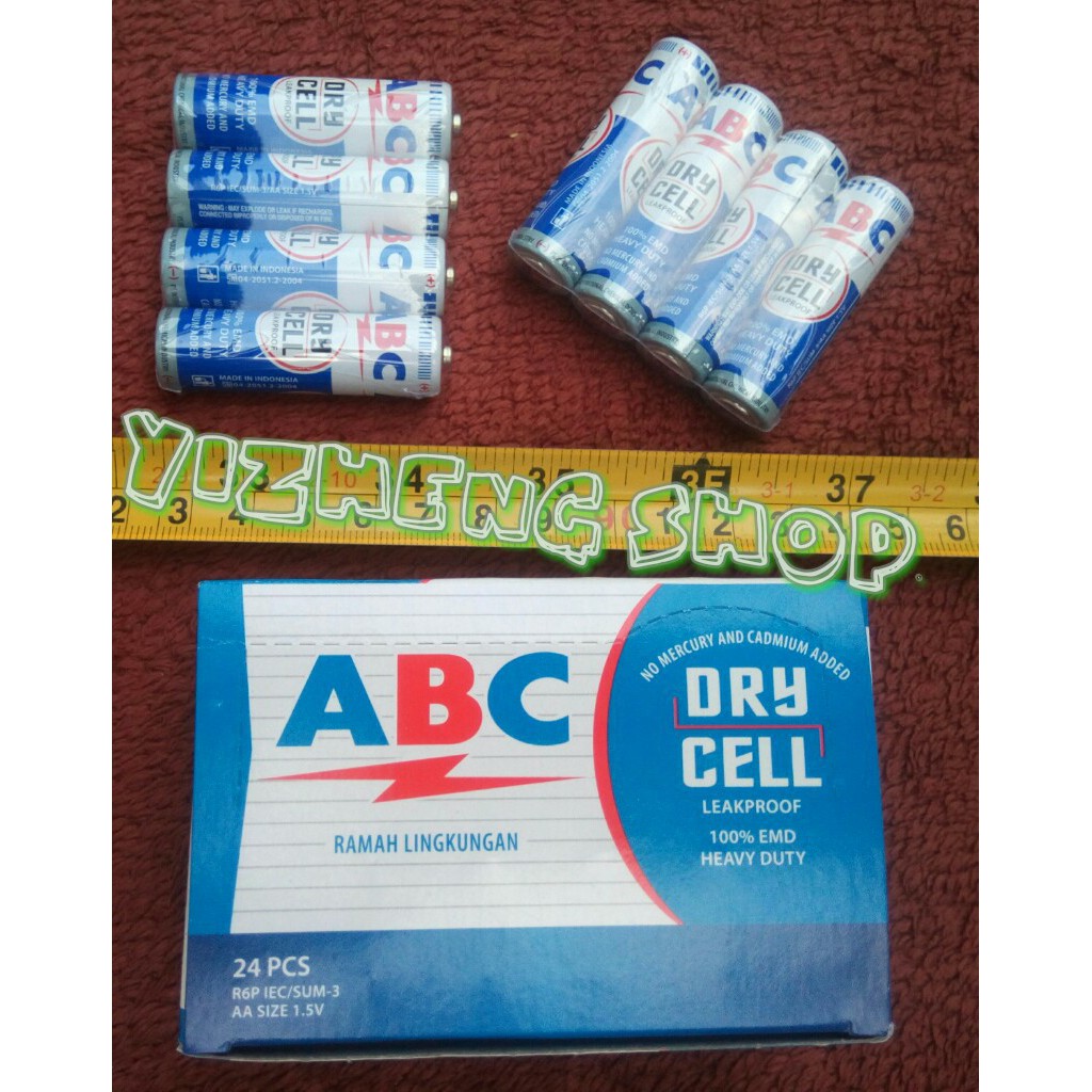 Jual BATERAI AA ABC BIRU | Shopee Indonesia
