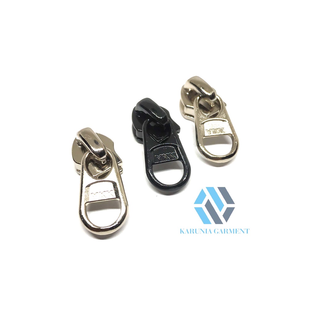 Jual YKK HEAD ZIPPER RITSLETING PENDEK MODEL CEBOL NO 8 KEPALA ...