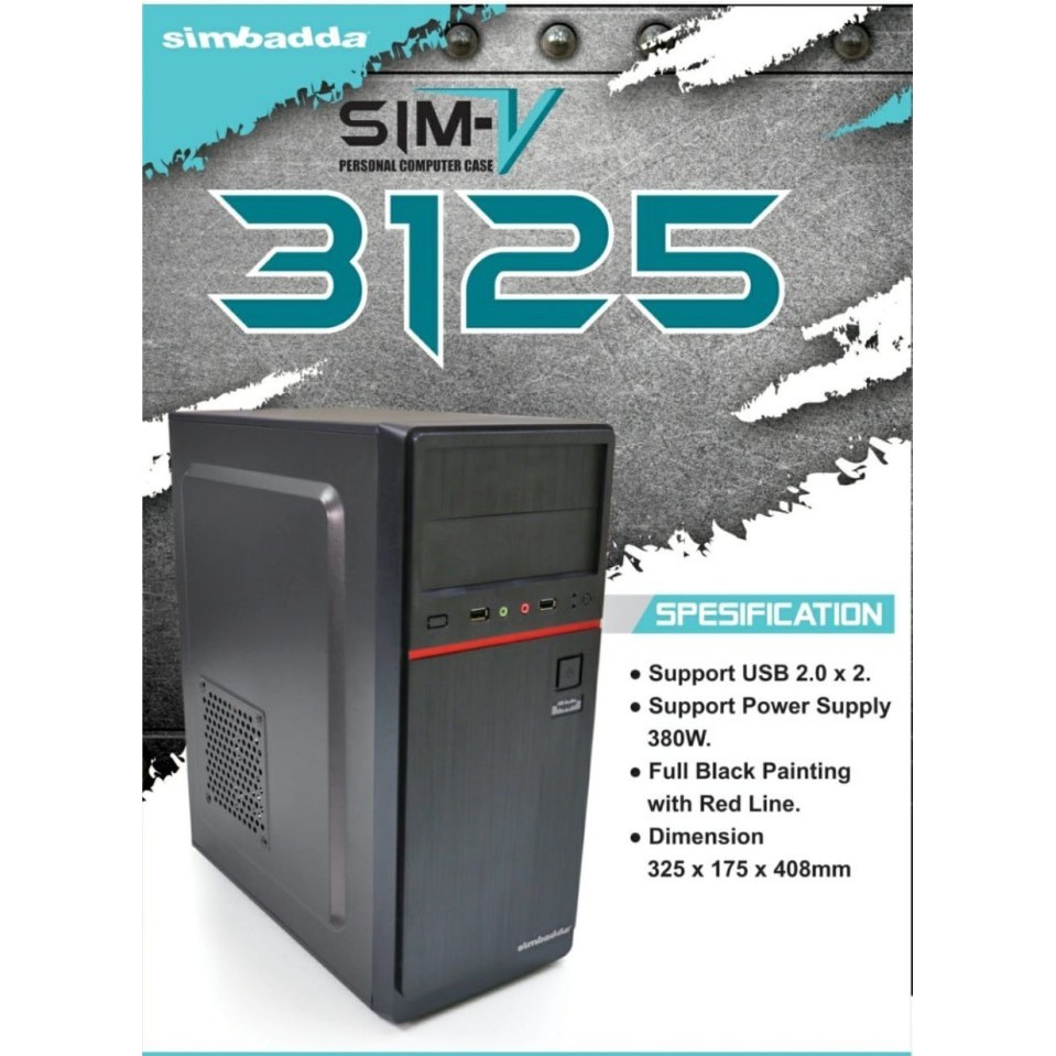 Jual Simbadda Casing SIM V 3125 With PSU 380 Watt | Shopee Indonesia