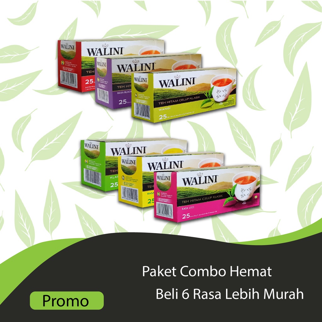 Jual Combo 6 Varian Teh Walini Non Amplop | Shopee Indonesia