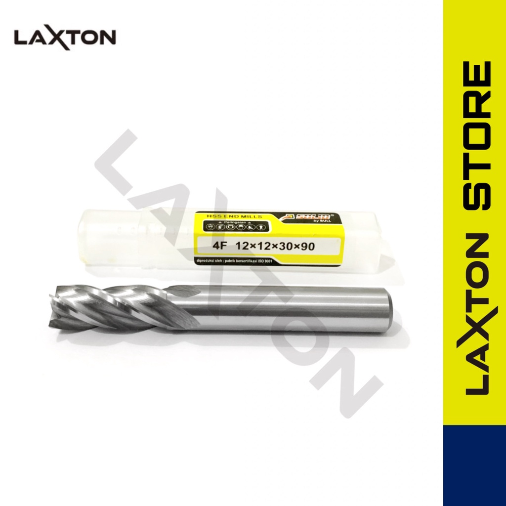 Jual Solid Endmill HSS Mata Bor Frais 4 Flute 12MM | Shopee Indonesia