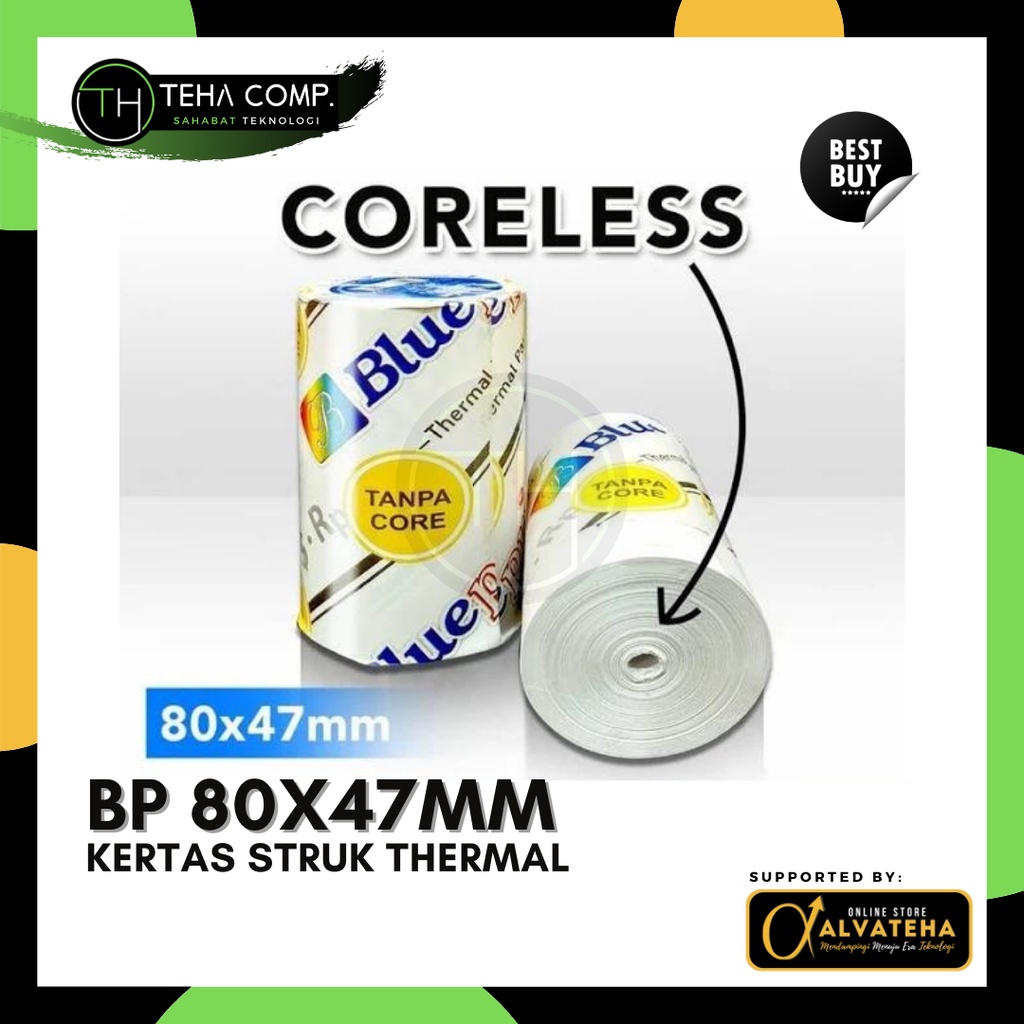 Jual Kertas Thermal Paper BLUEPRINT Printer Kasir Struk Nota Termal ...