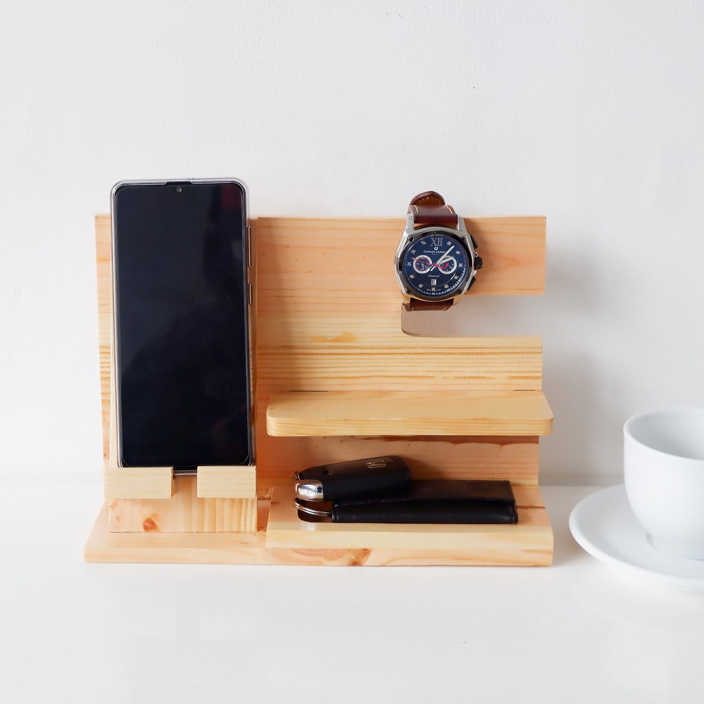 Jual Docking Station (Desk Organizer/Rak Kacamata/Rak Kunci/Hiasan Meja ...