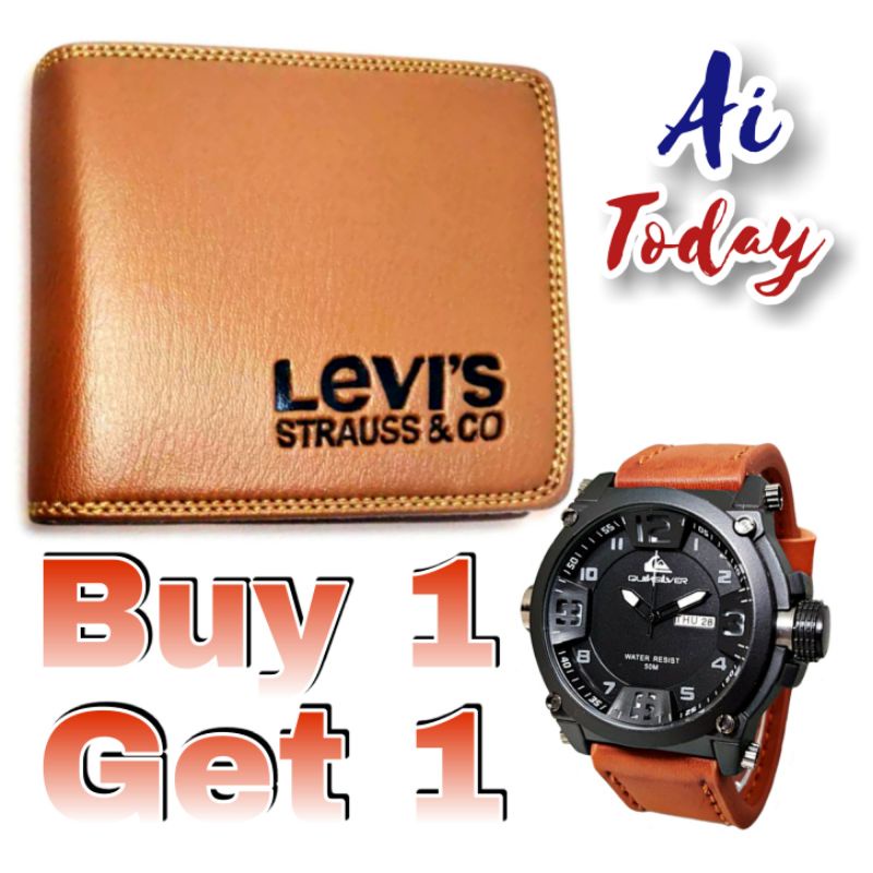 Jual Dompet Pria Gratis Jam Tangan Tali Semi Kulit Warna Random Dompet ... Jual Dompet Pria Gratis Jam Tangan Tali Semi Kulit Warna Random Dompet ...