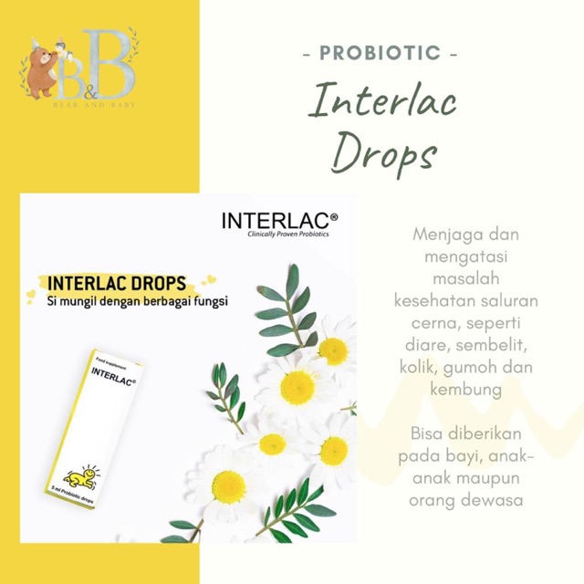 Jual INTERLAC DROPS / INTERLAC OIL PROBIOTIC 5ml | Shopee Indonesia