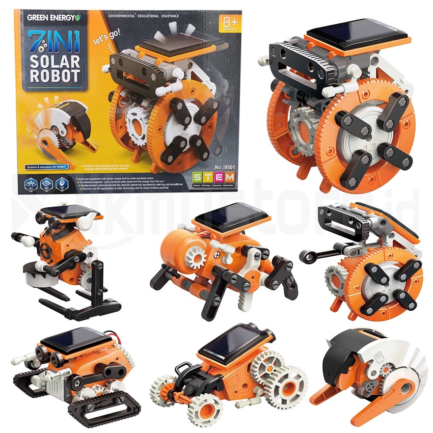 Jual Solar Robot 7 in 1 Educational Kit DIY Toy Mainan Edukasi Rakit ...