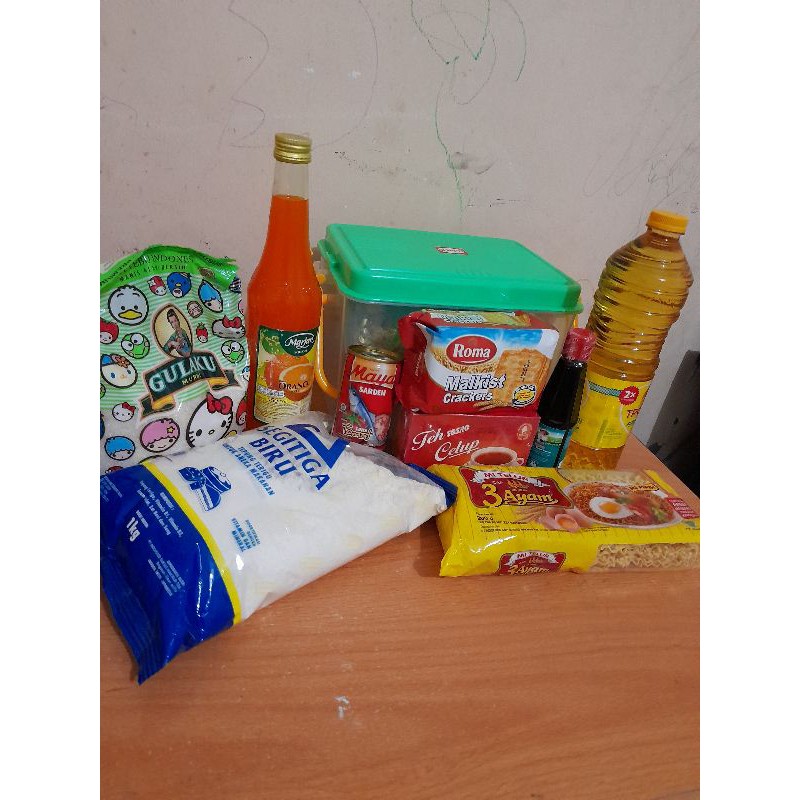 Jual paket sembako+box | Shopee Indonesia