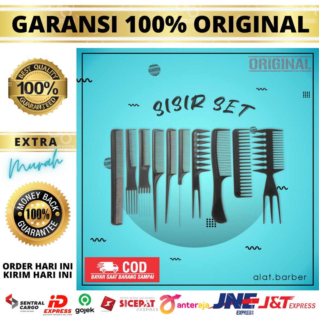 Jual Sisir set Sisir Barbershop Salon Barber Sisir Rambut Sisir Murah ...