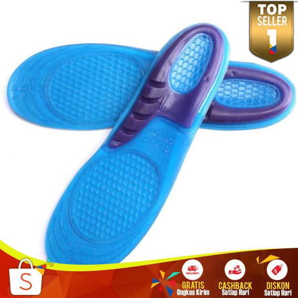 Jual Alas Sol Sepatu 1 Pasang Shock Absorb Gel Orthotic Arch Insole ...