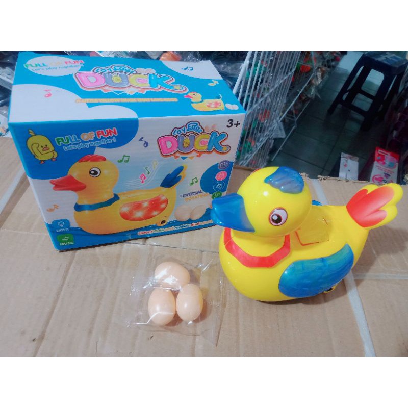 Jual Mainan anak Bebek bisa jalan Lampu dan suara-duck eggs | Shopee ...