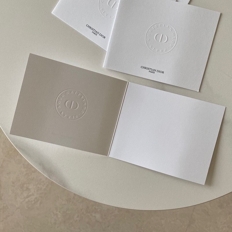 Jual GREETING CARDS / GIFT CARD NOTES WITH ENVELOPE — Christian Dior ...