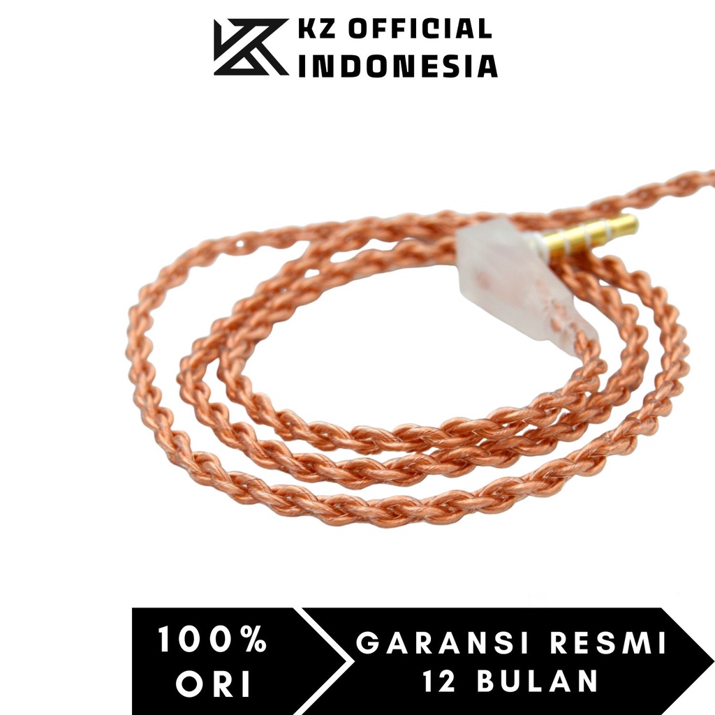 Jual KZ Pink Gold High Purity Copper Cable with Mic Kabel KZ ZSN Pro X ...
