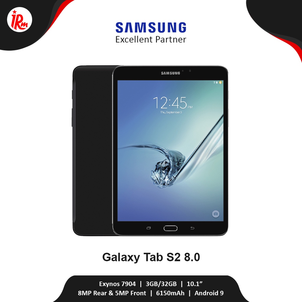 Jual TABLET SAMSUNG S2 8 INCH - 3GB/32GB (Black) | Shopee Indonesia