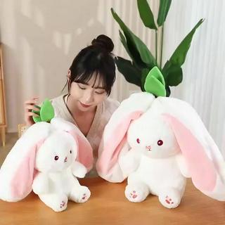 Jual Boneka kelinci strawberry wortel mainan viral flip lucu mewah ...