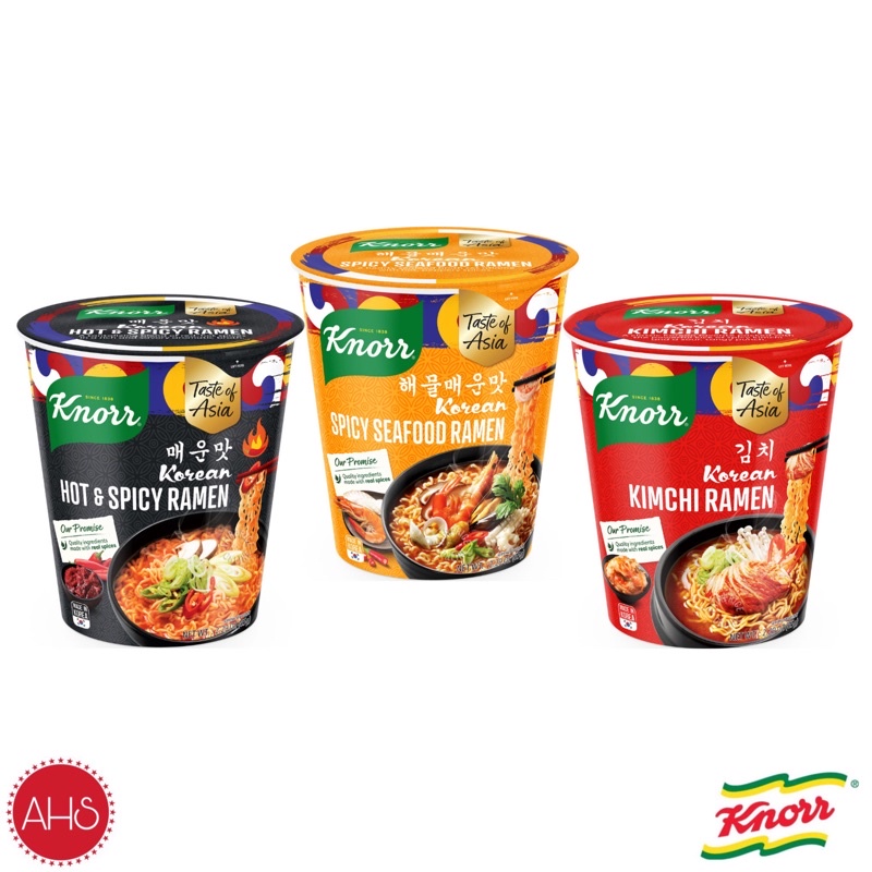 Jual Knorr Korean Instant Cup Ramen 65g - Hot & Spicy Kimchi Spicy ...