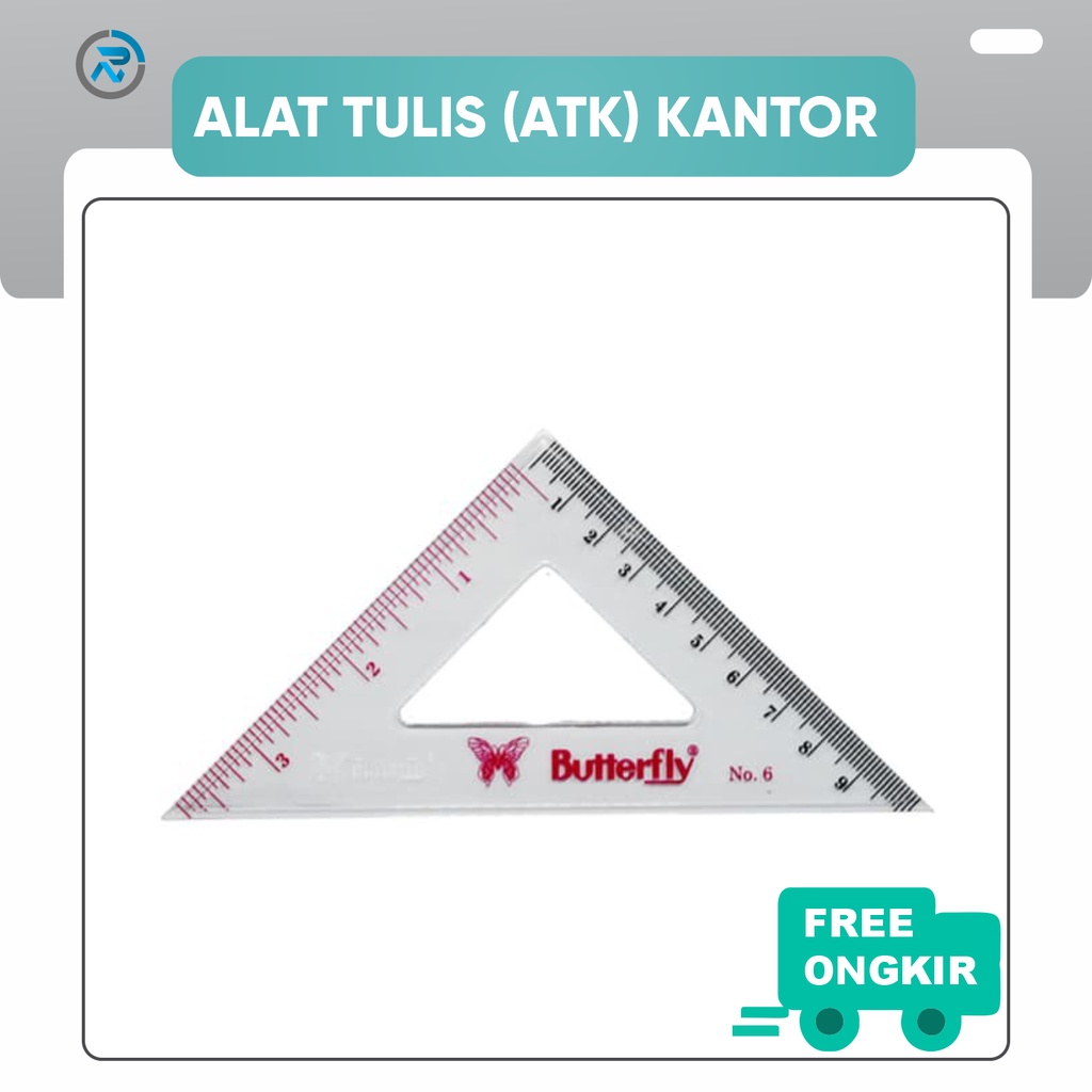 Jual Penggaris Segitiga Butterfly | Shopee Indonesia