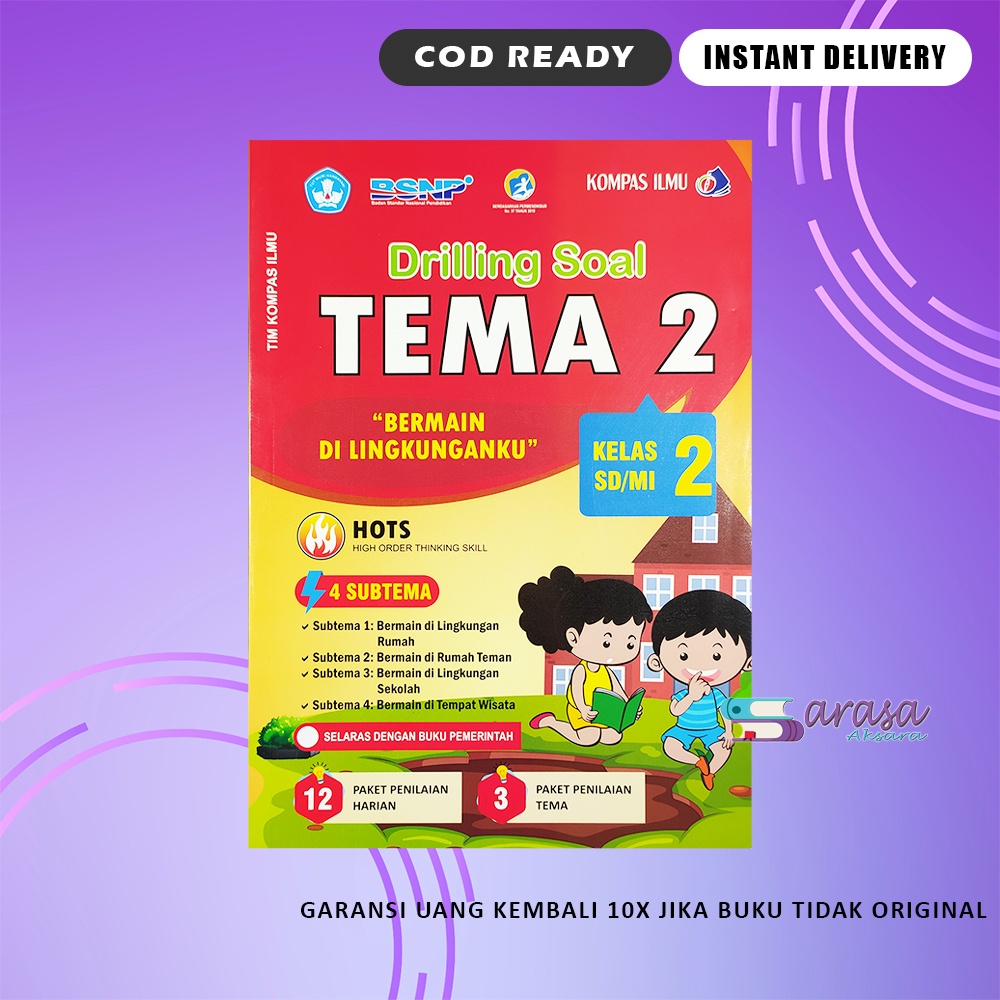 Jual BUKU PELAJARAN SD DRILLING SOAL KELAS 2 SD/MI TEMA 2 | Shopee Indonesia