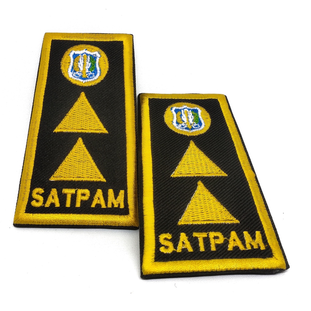 Jual Pangkat Satpam Security Terbaru Atribut Perlengkapan Satpam ...