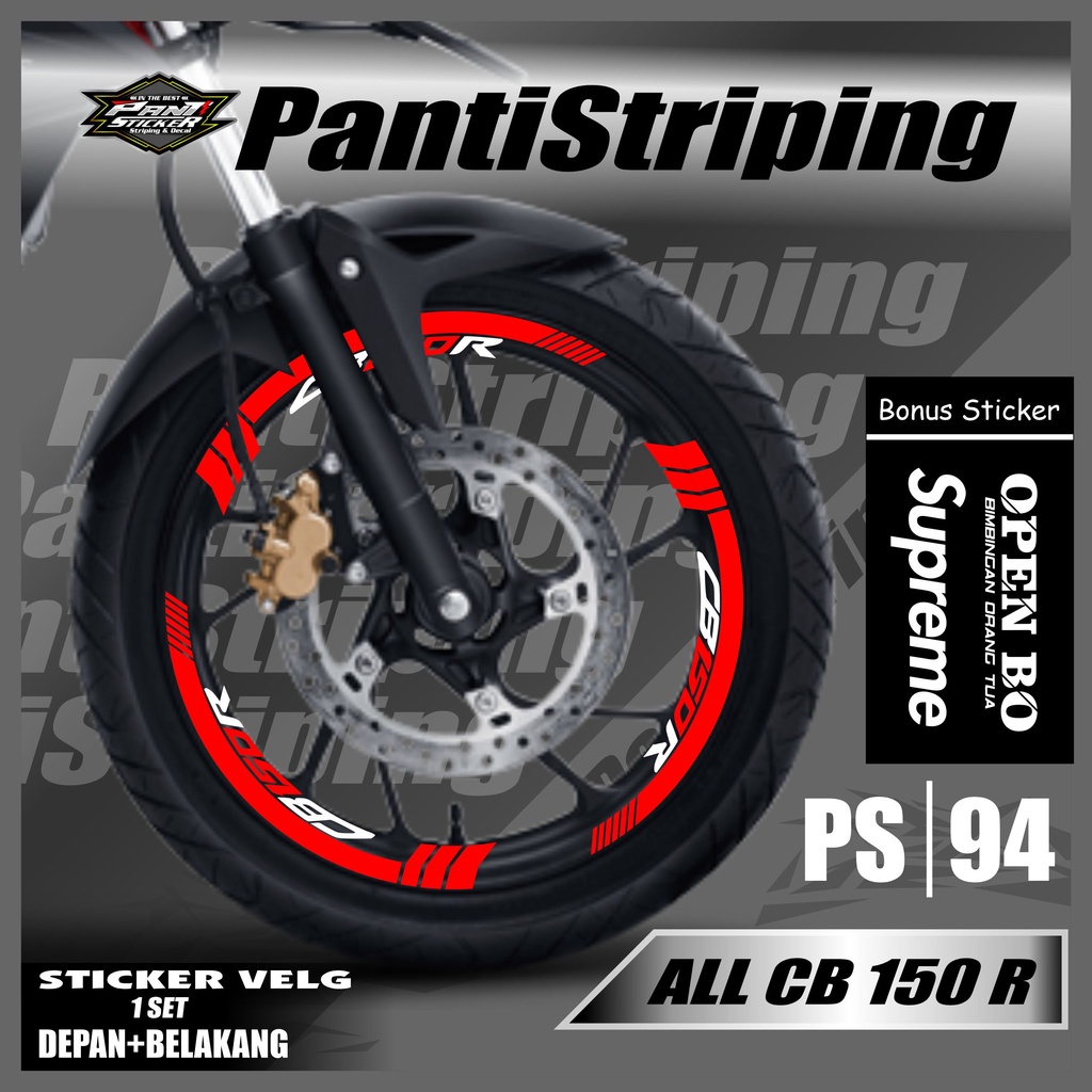 Jual Sticker Velg - Cutting Velg Sticker Cutting Velg Motor CB 150 R ...