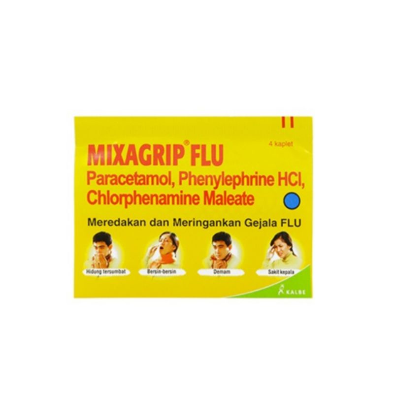 Jual Mixagrip Flu 4 Kaplet - Meredakan Flu, Bersin Bersin, Hidung ...