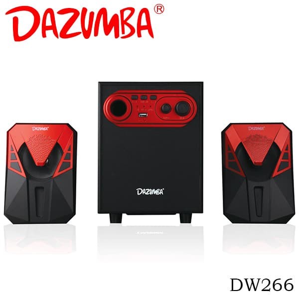 Jual SPEAKER- DAZUMBA DW266 BLUETOOTH SPEAKER 2.1 - MERAH FS -SPEAKER ...