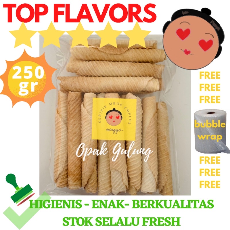 Jual KUE KERING SEMPRONG OPAK GULUNG MANIS RENYAH | Shopee Indonesia
