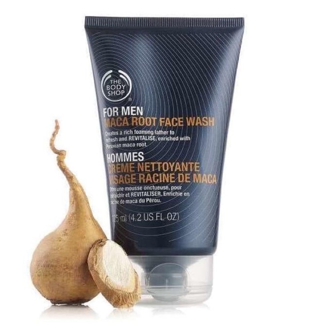 Jual The Body Shop For Men Maca Root Face Wash 125ml | Shopee Indonesia