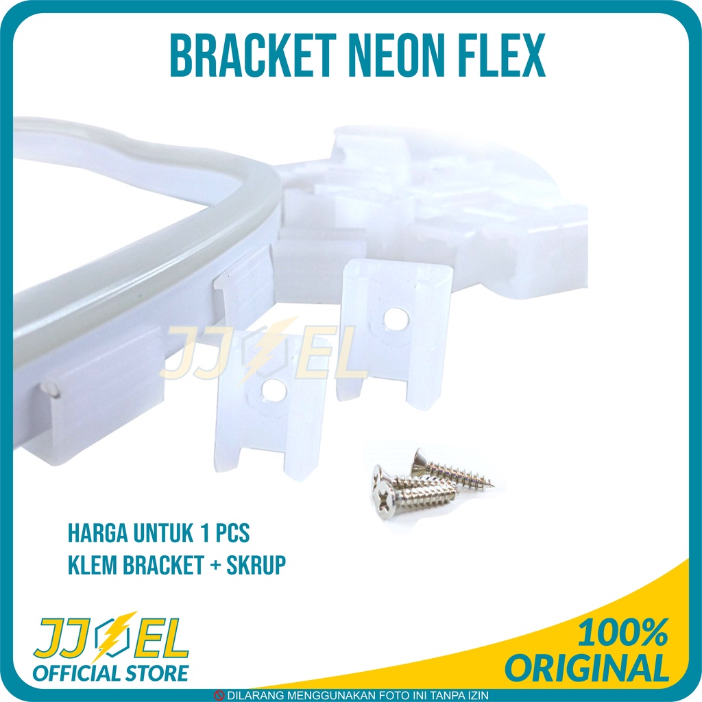 Jual Klem Bracket Tatakan Neon Flex 12V 220V LED Strip Selang Flexible ...