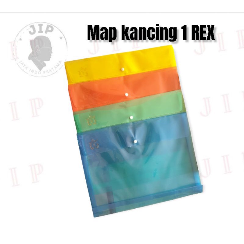 Jual (1 PCS) Map Kancing Rex Plastik F4 Folio - Map File Bag Folder ...