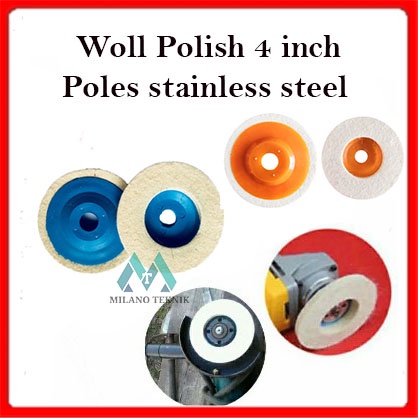 Jual Wool Polishing Pad 4" / Wool Poles / Amplas Gerinda Putih | Shopee ...