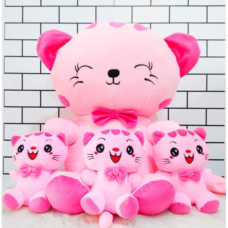 Jual Boneka Beranak Kucing Kawai 70cm Murah Kado Hadiah Ulang Tahun ...
