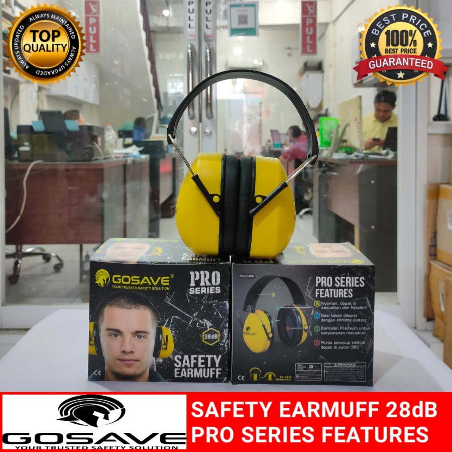 Jual EARMUFF 28db Safety Pro Series Penutup Telinga Ear Muff Pelindung ...