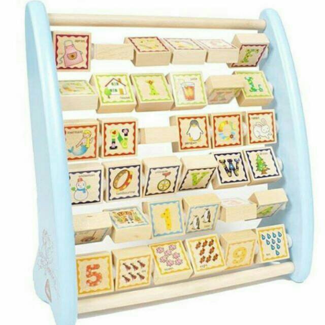 Jual Elc alphabet traching frame belajar abjad/ alfanet / huruf mainan ...