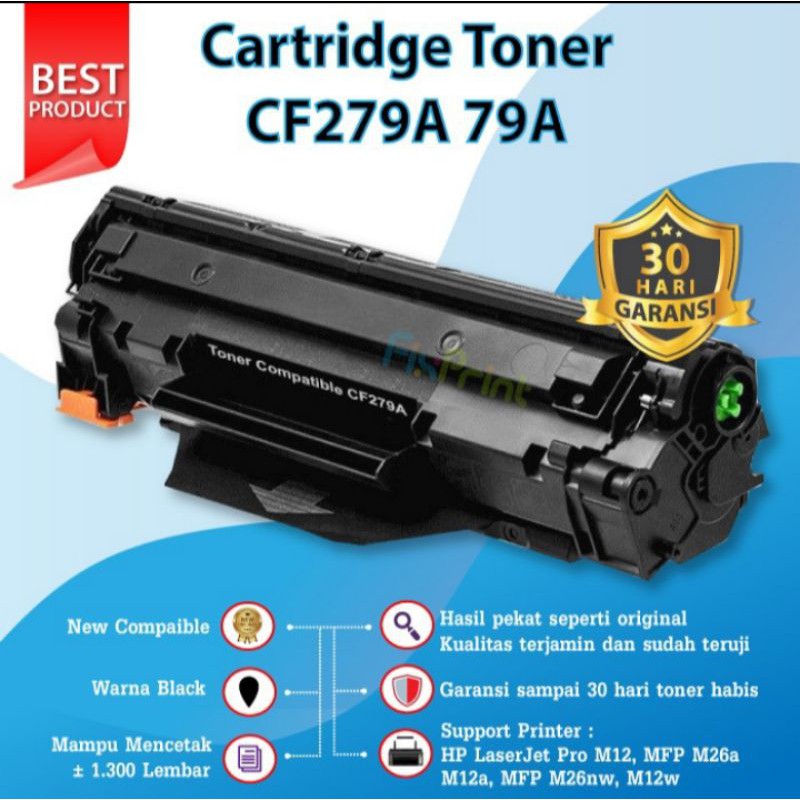 Jual Cartridge Toner Compatible HP CF279A - 79A (COD) | Shopee Indonesia