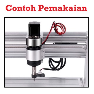 Jual [HAEBOT] Dinamo DC Spindle Motor 200W 12-48V Shaft 8mm CNC Mini ...