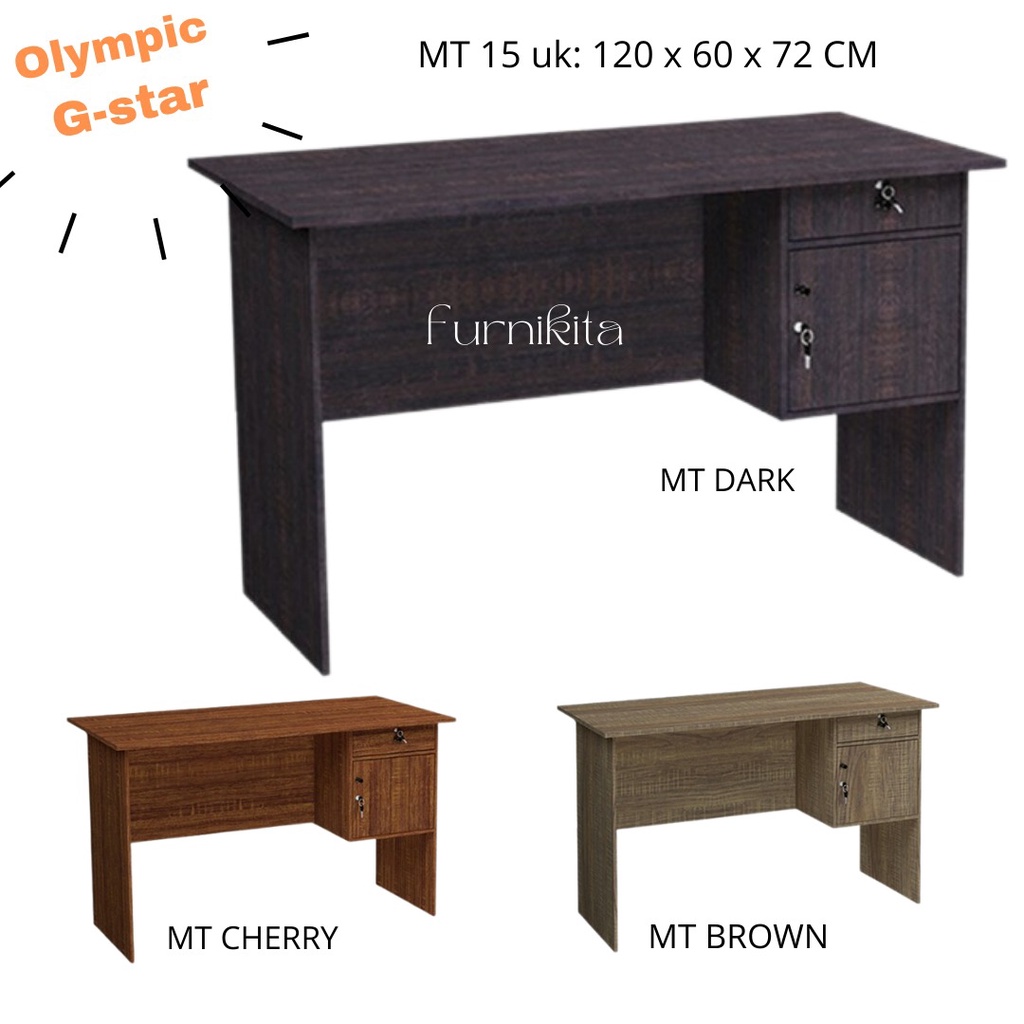 Jual MEJA KERJA MERJA TULIS MEJA KANTOR OLYMPIC G STAR KusumaStore ...