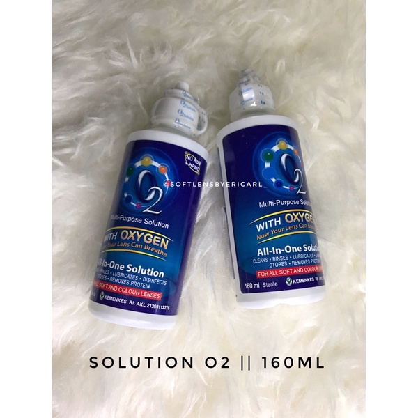 Jual Solution / Air softlens O2 160ml | Shopee Indonesia