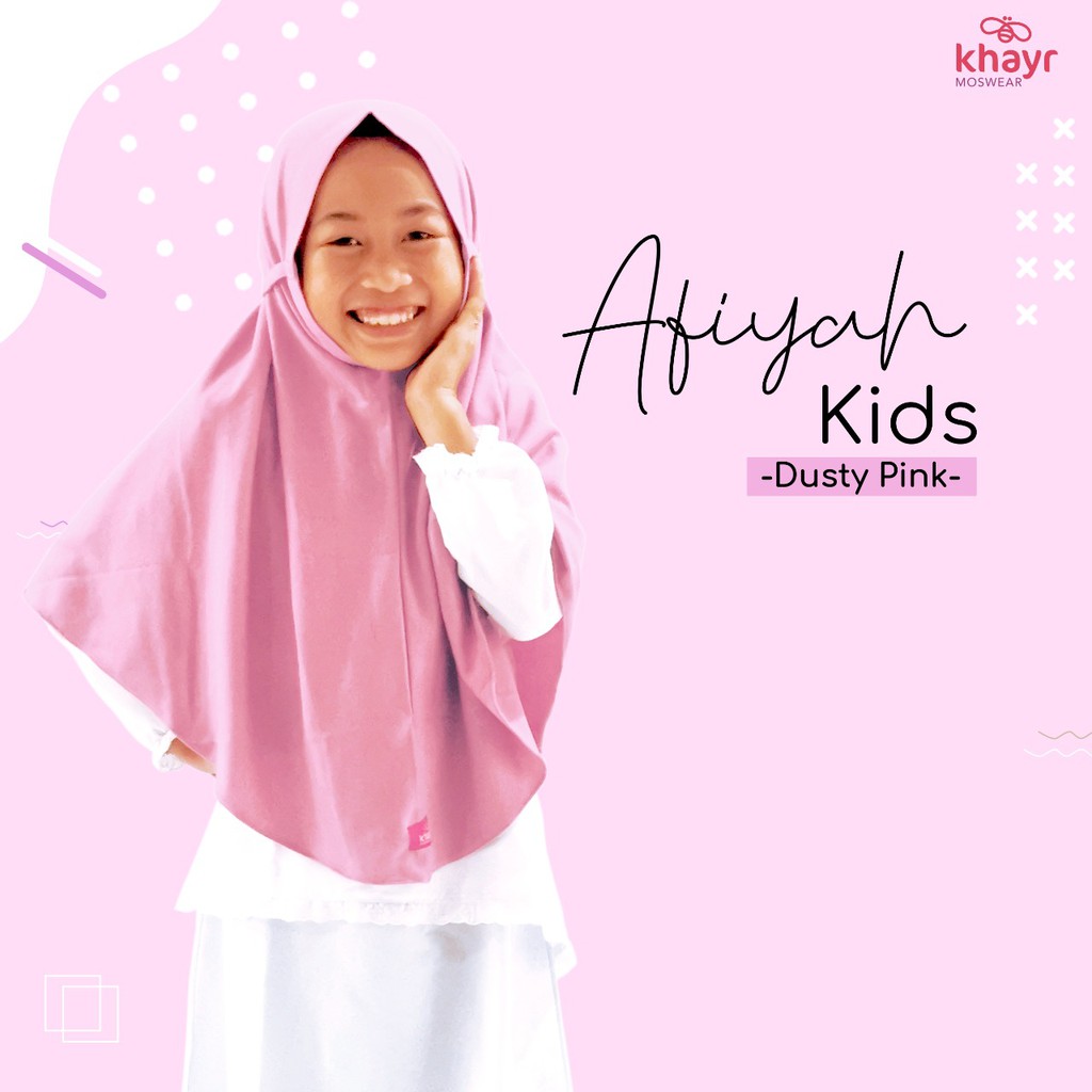 Jual Khayr Moswear Hijab Afiyah Kids Bergo Instant Size M - Harga Grosir Lebih Hemat | Shopee ...