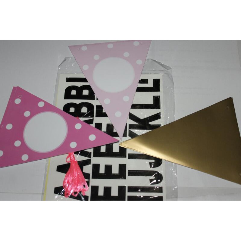 Jual DIY Banner HBD Segitiga | Shopee Indonesia