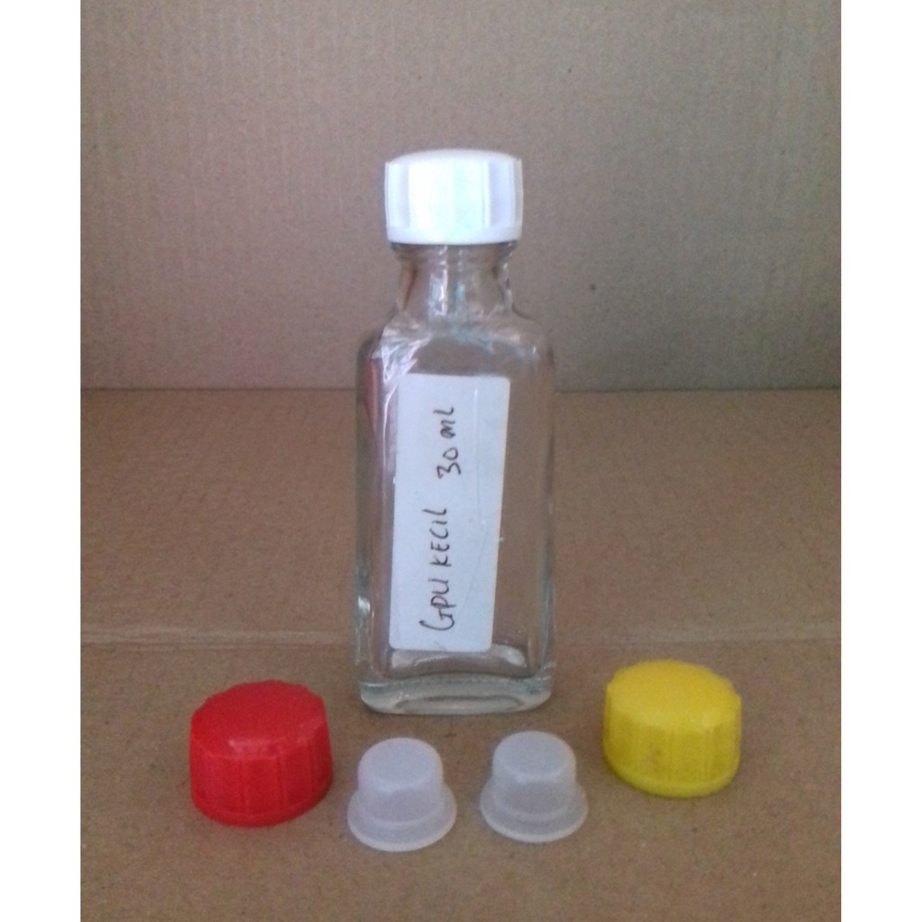 Jual Botol Kaca GPU 30ml Termasuk Tutup | Botol Obat Kecil | Botol ...